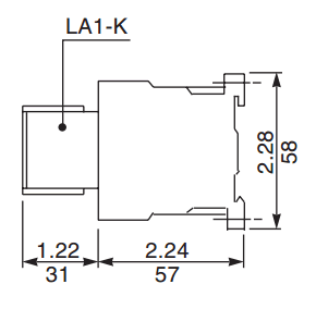 LC1K12 10B7 Telemecanique 12 AMP contactor with a 24vAC coil